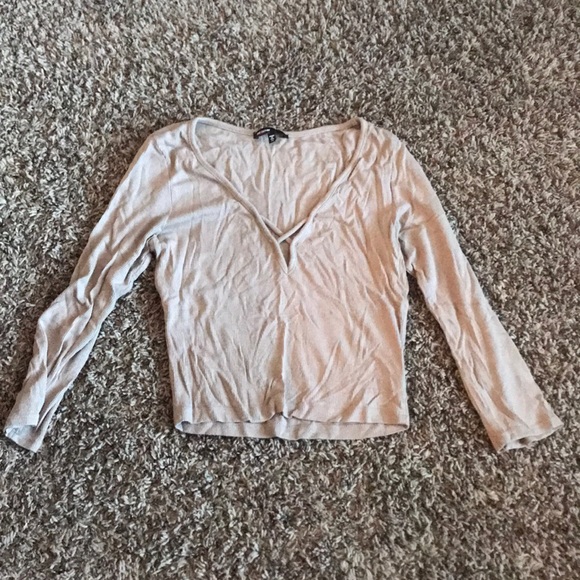 Tops | Tan Crop Top | Poshmark